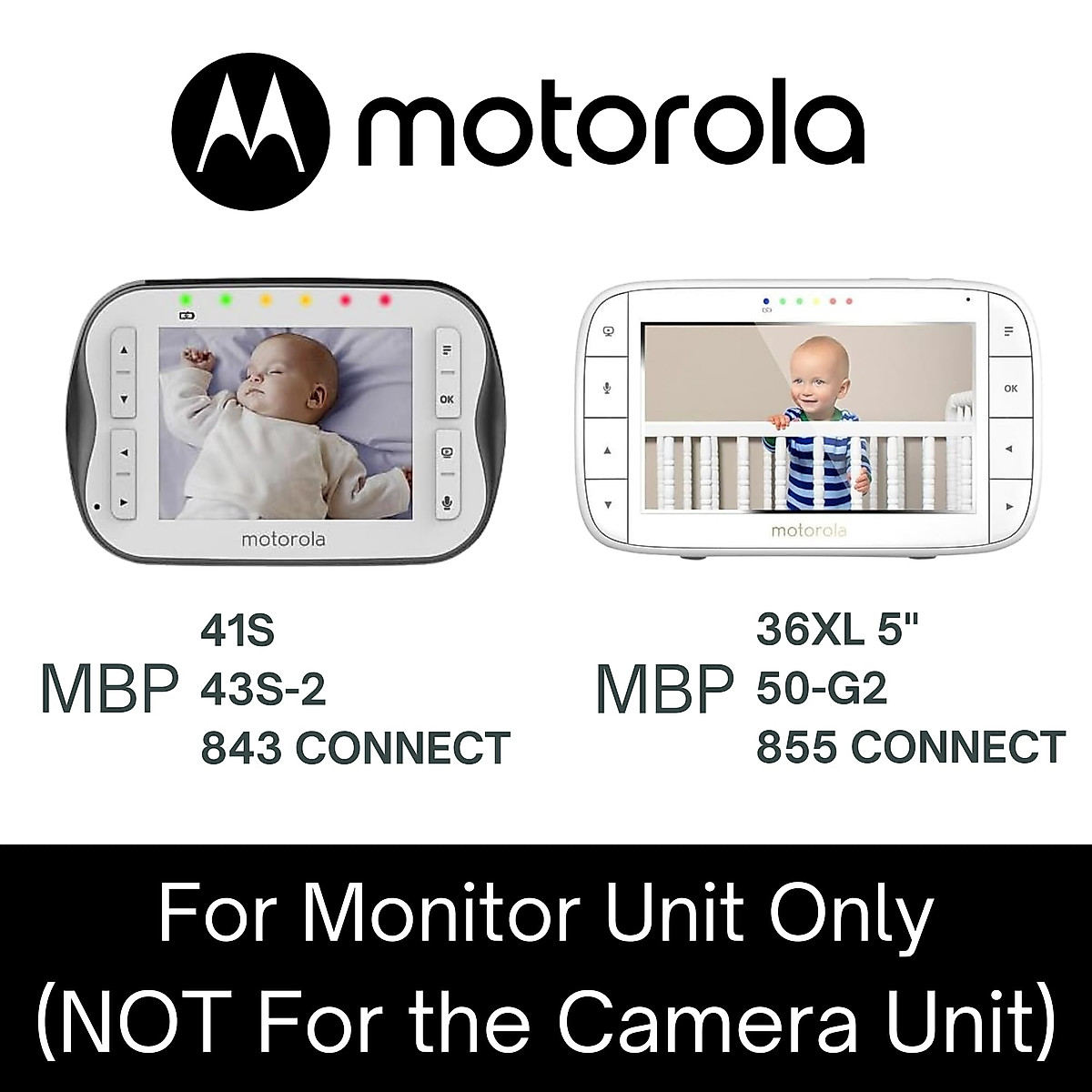 for Motorola Baby Monitor Charger (Handheld Screen Only) MBP33S MBP36S MBP36XL MBP38S MBP41S MBP43S MBP843 MBP853 MBP854 MBP855 Connect Not for Camera
