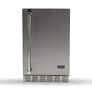 COYOTE OUTDOOR LIVING 21-Inch Outdoor Rated Compact Refrigerator, Right Hinge, 4.1 Cu. Ft, CBIR-R
