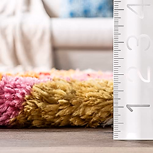 nuLOOM Abbey Carnival Handmade Shag Area Rug, 5 ft x 8 ft, Multi