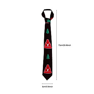 Homoyoyo Men Decor Christmas Tie Printed tie Christmas tie Universal tie Festive Printing Tie Boy Stocking Stuffer
