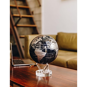 MOVA Globe Metallic Black and Silver 4.5"