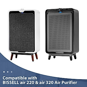 Mchillnet Air 220 Filter Replacement Compatible with Bissell Air320 Air220 2609A Air Cleaner Purifier, 2678 HEPA Filter + Pre-Filter and 2677 Activated Carbon Filter Included, 1 Set