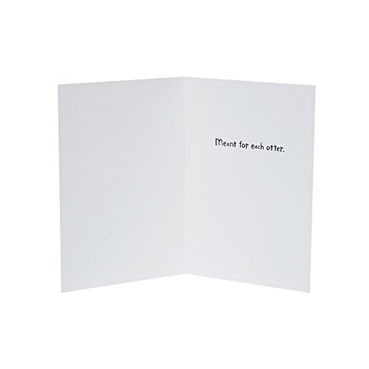 Hallmark Shoebox Funny Love Card, Anniversary Card, Fathers Day Card, or Birthday Card (Meant for Each Otter), Otters in a Heart (0349RZF3020)