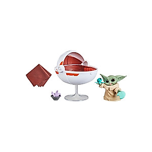 STAR WARS The Bounty Collection Grogu’s Hover-Pram Pack The Child Collectible 2.25-Inch-Scale Figure with Accessories, Kids Ages 4 and Up,Multi-Colored,Standard,F2854