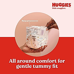 Huggies Little Snugglers Baby Diapers, Size 1 (8-14 lbs), 198 Ct, Newborn Diapers
