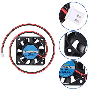 AEDIKO 6pcs 4010 Fan DC 12V 3D Printer Cooling Fan Mini Brushless Fan 40x40x10mm with 2 Pin Terminal for 3D Printer, DVR and Other Small Appliances Series Repair