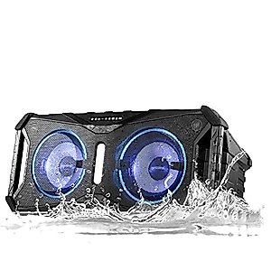Gemini Sound SOSP-8BLK Soundsplash Rechargeable Waterproof Wireless 420 Watt Peak Power Floating Party Speaker
