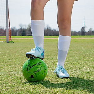 Champion Sports Extreme Series Soccer Ball, Size 3 - Youth League, All Weather, Soft Touch, Maximum Air Retention - Kick Balls for Kids Under 8 - Competitive and Recreational Futbol Games, Green