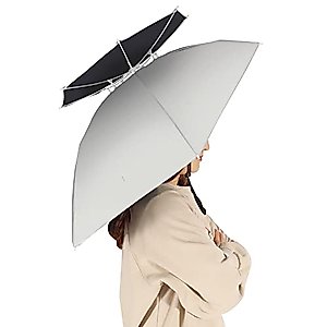RedSwing Umbrella Hat for Adults, Upgraded UV Protection Double Layer Hands Free Head Umbrella for Fishing, Gardening, Beach and Golf