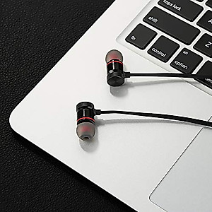 Heave Sport Headphones,Bluetooth 4.1 Wireless Headphones Waterproof in-Ear Earphones Bluetooth Neckband Earphones Headset for Workout, Running,Gym Red