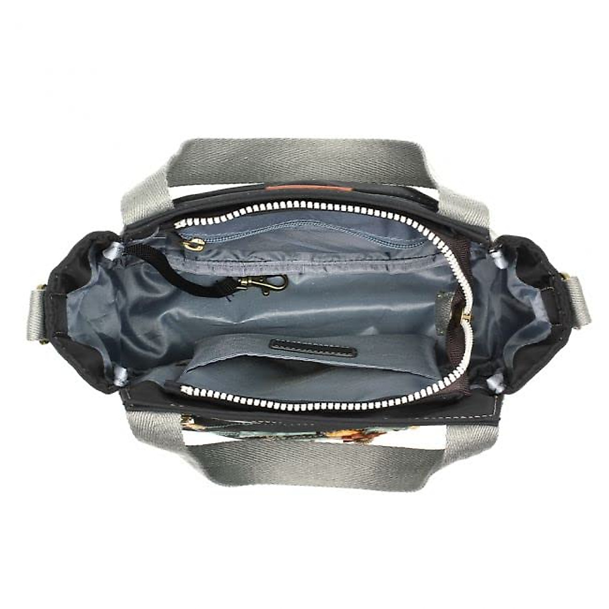 Chala RFID Protected Mini Carryall Nylon Bag with Long Strap/Messenger Bag (Black)