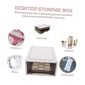 HOOTNEE 2pcs Sneaker Holder Containers Storage Drawers Storage Containers with Drawers Drawer Organizer Sundries Container Bin Chest of Drawers Stackable Closet Organizer Storage Bins Pp