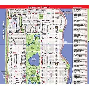 StreetSmart® NYC Map Midtown Edition by Van Dam-Laminated pocket city street map of Manhattan w/ all attractions, museums, sights, hotels, Broadway Theaters & NYC Subway map; 2023 Edition