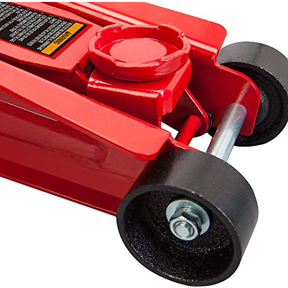 BIG RED TAM825051 Torin Hydraulic Low Profile Trolley Service/Floor Jack with Single Piston Quick Lift Pump, 2.5 Ton (5,000 lb) Capacity, Red