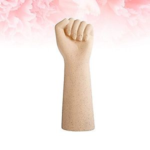 VICASKY Ceramic Flower Planters Hand Shape Vase Garden Pots Containers Desktop Sculpture Decor for Home Office Beige