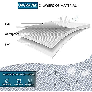 ZNNCO Wardrobe Clothes Organizer,7 Grids Foldable Visible Clothes Storage Organizer Clothes Drawer Mesh Storage Box for Jeans,T-shirt,Legging,Skirts (hGrey 2PCS)