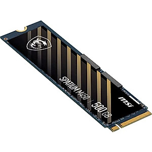 MSI SPATIUM M450 PCIe 4.0 NVMe M.2 500GB Internal Gaming SSD up to 3600MB/s 3D NAND Up to 600 TBW