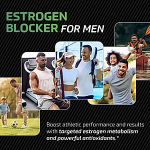 DIM 300mg for Men, Estrogen Blocker & Aromatase Inhibitor | Extra Strength Men’s Hormone Balance & Wellness Support Supplement with Diindolylmethane Plus CDG & Sulforaphane | Gluten-Free | 60 Ct.