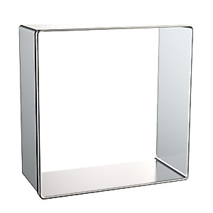 Square Cookie Cutter Set Large - 5 Inch, 4 Inch, 3 Inch, 2 Inch - Geometric Cookie Cutters Shapes Biscuit Molds - Stainless Steel