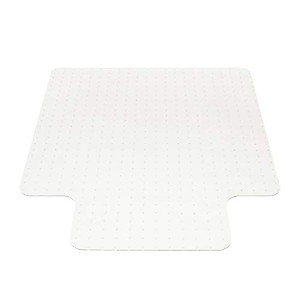 HON Basyx Commercial-Grade Polycarbonate Chair Mat with Lip for Low Pile Carpet, 36" x 47", Clear