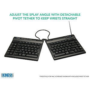 KINESIS Freestyle2 USB Keyboard for Mac (9" Standard Separation), Black