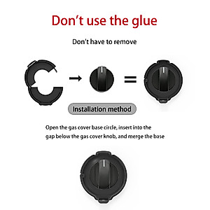 HAO JIE Haojie Children Gas knob Protection Cover, Kitchen Stove knob Cover Five Pieces, Large Universal Design, to Protect The Safety of Children, 5 Count (Pack of 1)