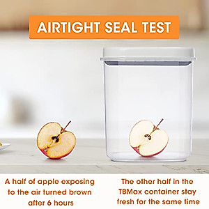 TBMax Extra Large Flour and Sugar Containers with Airtight Lid | Rice Storage Container 20 lbs / 10.5Qt | Plastic Food Storage Bin for Kitchen Pantry Organization and Storage Containers