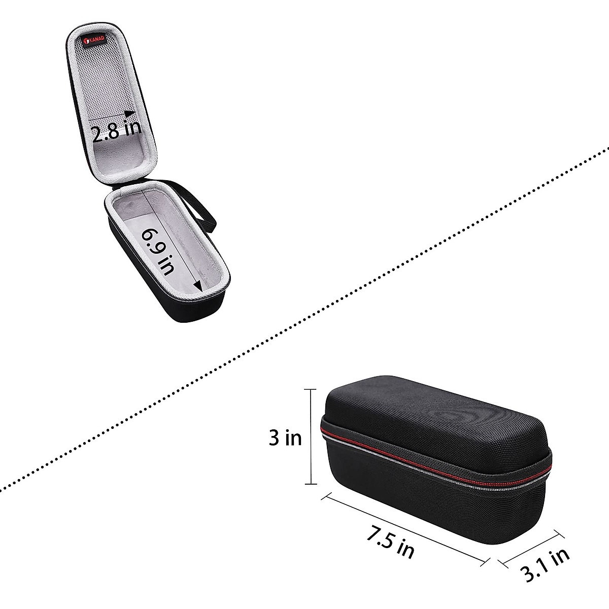 XANAD Shaver Case for Philips Norelco Electric Men Shaver Series 2100 2300 3500 6800 3100 5500 5100 5300 5700 6880 7100 Wet/Dry Rotary Shaver - Travel Protective Carrying Storage Bag