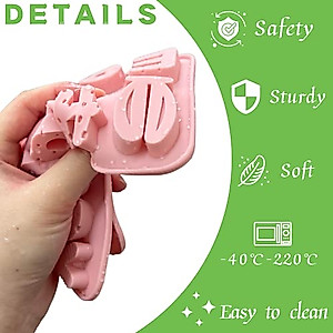 Crethinkaty Easter Chocolate Mold-1Pack Happy Easter Silicone Chocolate Mold-Happy Easter Letters Shaped Chocolate Pudding Candy Making Mold for Easter.