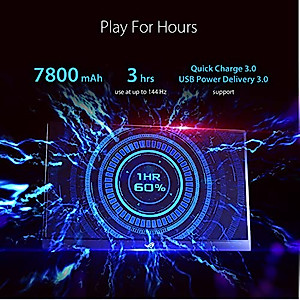 ASUS ROG Strix 15.6" FHD 1080P Portable Gaming Monitor XG16AHPE, 144Hz, IPS, G-SYNC Compatible, Built-in Battery, Kickstand, USB-C, Micro HDMI, for Laptop, PC, Phone, Console