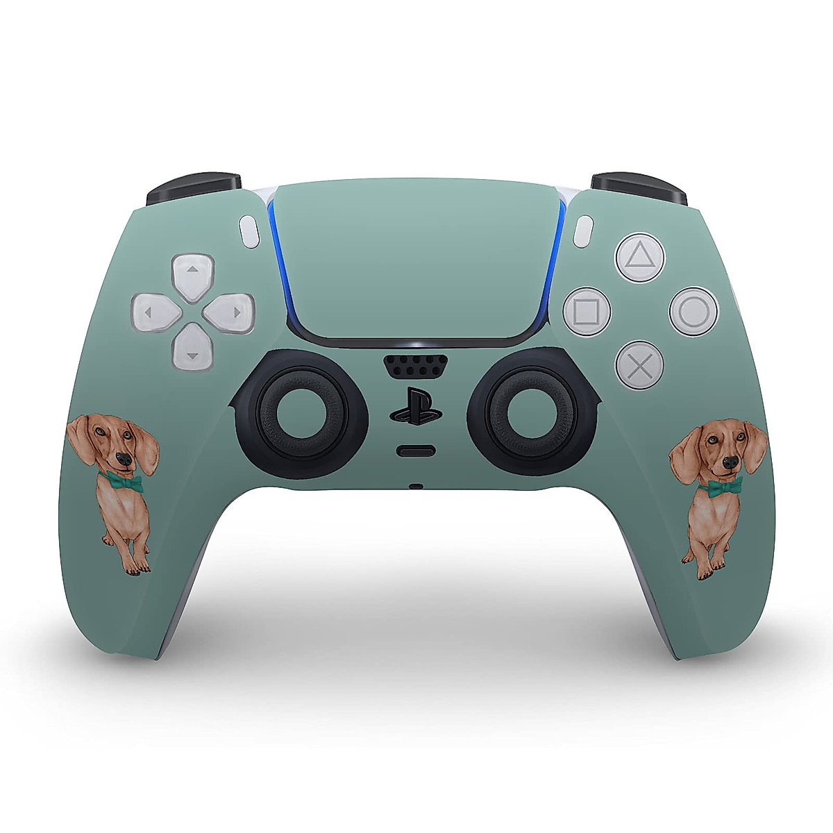 Head Case Designs Officially Licensed Barruf Dachshund, The Wiener Art Mix Vinyl Faceplate Gaming Skin Decal Compatible With Sony PlayStation 5 PS5 Digital Edition Console and DualSense Controller