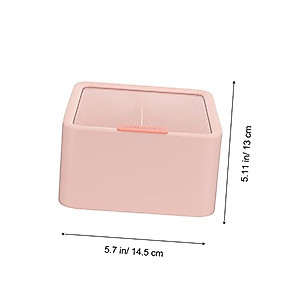 FOMIYES 2 Cotton Swab Plastic Box Organizing Box Cotton Swabs for Makeup Cotton Pad Dispenser Cosmetic Cottons Box Bathroom Storage Container Cotton Swab Storage Bottles Storage Case Pink
