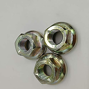 shiosheng 3pcs Top Lock Flange Nut, 9/16-inch for Husqvarna/Poulan/Roper/Craftsman/Weed Eater 532400234 532178342 539107590