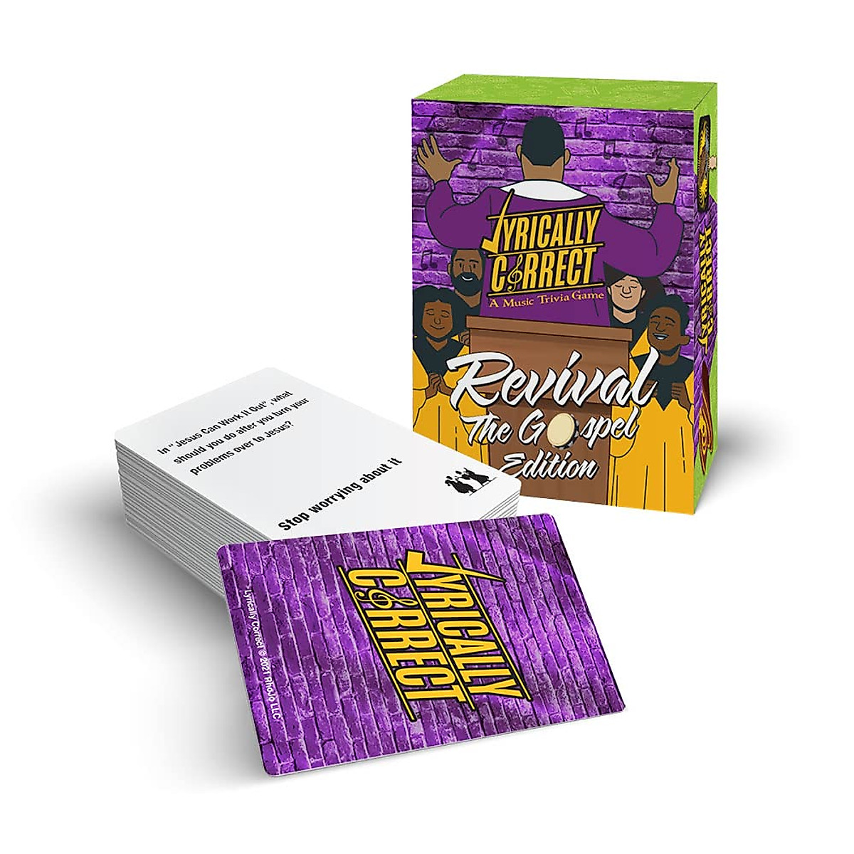 Lyrically Correct Music Trivia Card Game | Multi-Generational Family Gatherings, Adult Game Night and Fun Trivia (The Revival Gospel)