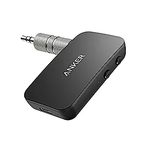 Anker Soundsync Bluetooth 5.0 Transmitter, 13-Hour Long Battery Life, aptX Low Latency, Dual Device Connection for TV, PC, CD Player, iPod / MP3 / MP4 Player, iPad/iPad Air/iPad Mini, and More