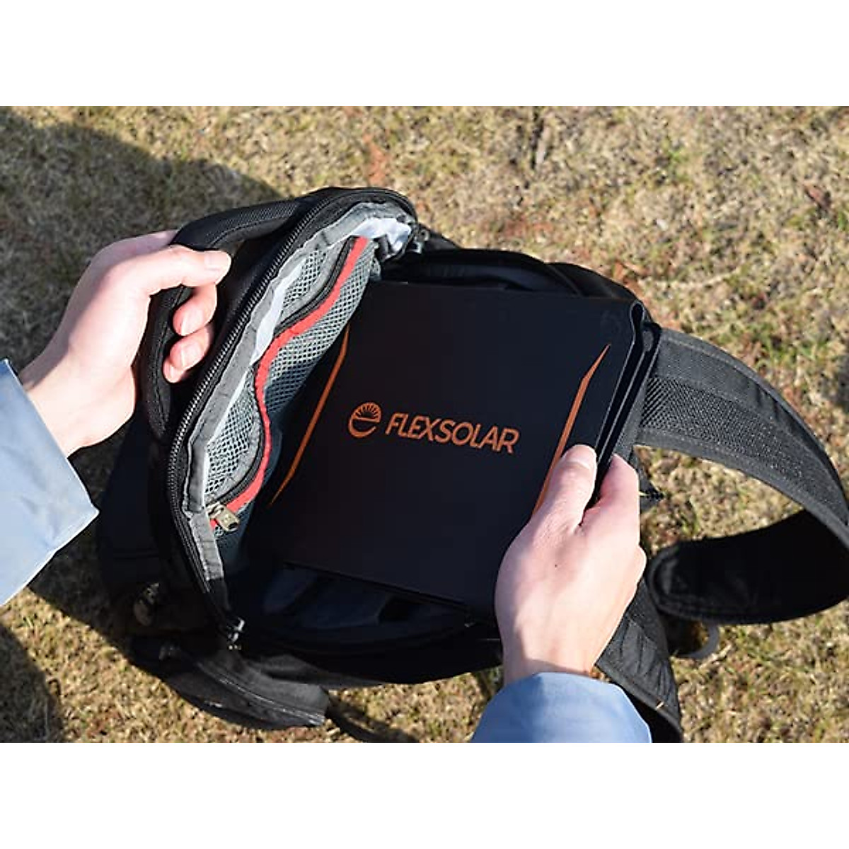 FlexSolar 20W Portable Solar Panel,ETFE Foldable Solar Panel Charger with QC3.0 (18W), DC Port,IP67 Waterproof Monocrystalline Outdoor Solar Panel for Smartphone Headphone,Camping