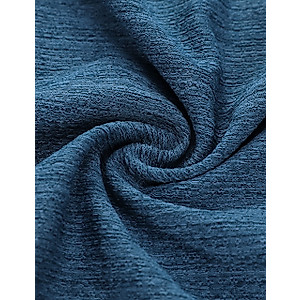 CRZ YOGA Men's Lightweight Short Sleeve T-Shirt Quick Dry Workout Running Athletic Tee Shirt Tops Ocean Blue Heather XX-Large