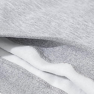 Hatant Men's Hoodie Sweatshirt Pullover Fleece Hooded Athletic Sweat shirt For Men Cotton Winter Heavyweight Oversized Sweatshirt for Men Gym Workout Tops with Side Pocket HHS-L Grey