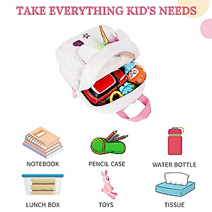 Unicorn Backpack for Girls, Kids Mini Backpacks, Toddler Bag for Kindergarten