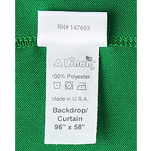 LA Linen Pack-2 Polyester Poplin Backdrop Drape 96 by 58-Inch Wide, Emerald Green, 96 x 58