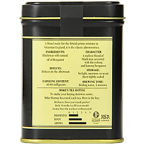 Harney & Sons Black Earl Grey Loose Leaf Tea, 4 Ounce