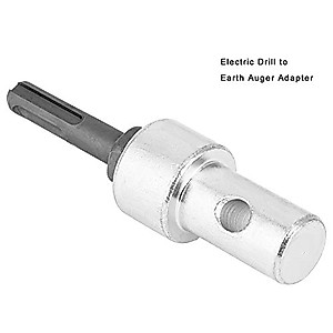 Ice Auger Drill Adapter,Ozgkee Nail Decal Bending Tool Drill Bit Adapter For Electric Drill To Earth Auger Connector Arbor Round Shank 2 Pit 2 Slot Christmas Tree Decorations