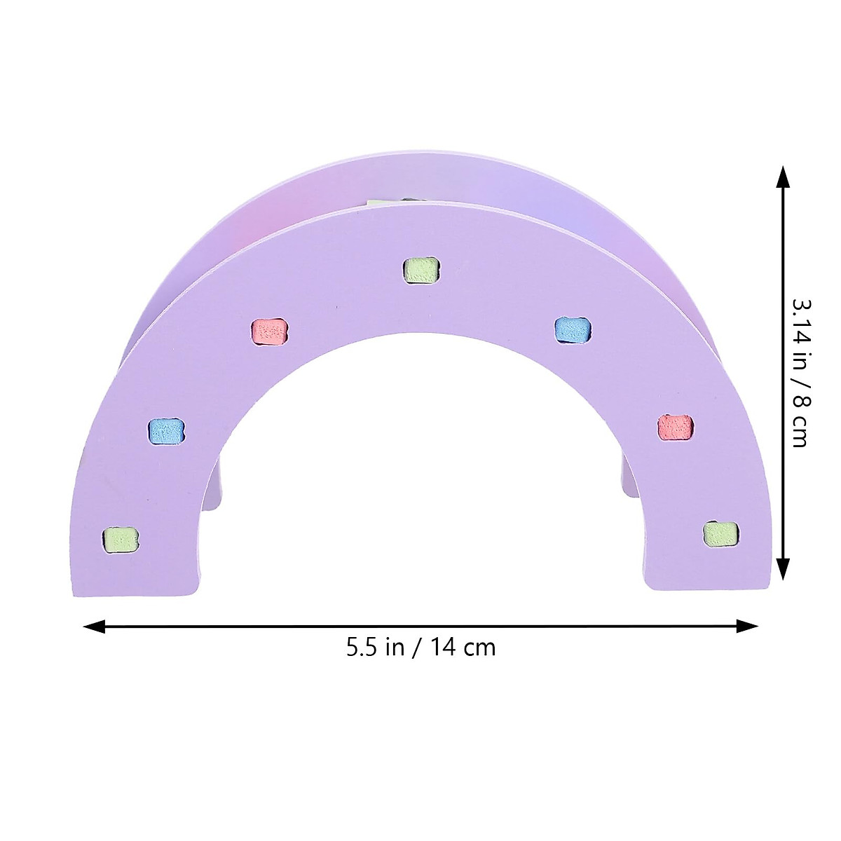 Ipetboom Ladder Chinchilla Bridge Toy Pets Exercise Activity Squirrel Paly Paltform Small Animal Log Bridge Cat Houses for Indoor Cats Rat Hideout Toys Reptile Hamster Chevron Board