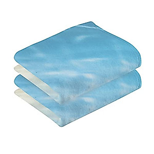 Jucciaco Beach Sea Starfish Cotton Towels for Bathroom, Soft Absorbent Hand Towel Set of 2 for Gym Yoga Kitchen Decorative, 16x28 in