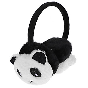 VALICLUD Kids Plush Earmuffs Cartoon Panda Ear Covers Winter Animal Ear Warmer Softs Ear Accessories (Beige)
