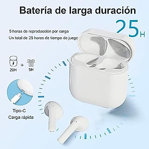 Wireless Earbuds, airpod Bluetooth 5.3 Headphones with Active Noise Cancelling, Air Buds Pods 3D Stereo in-Ear with Built-in Microphone IPX7 Waterproof Earphones Sport Headsets for Android and iPhone