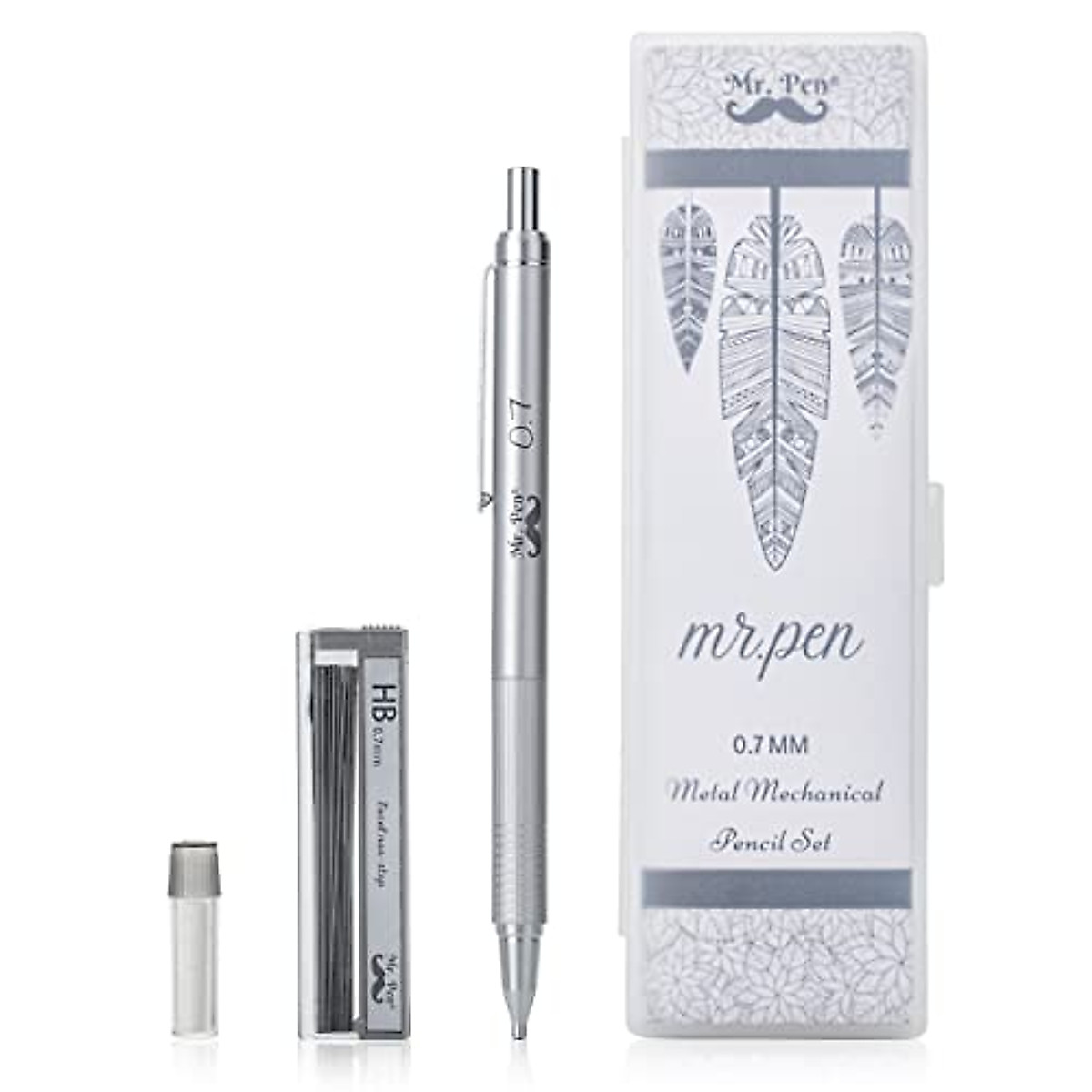 Mr. Pen- Mechanical Pencil, Metal, 0.7mm, Drafting Pencil, Metal Mechanical Pencils, 0.7 Mechanical Pencils, Metal Pencil, Drawing Pencil, Mechanical Pencil Pack