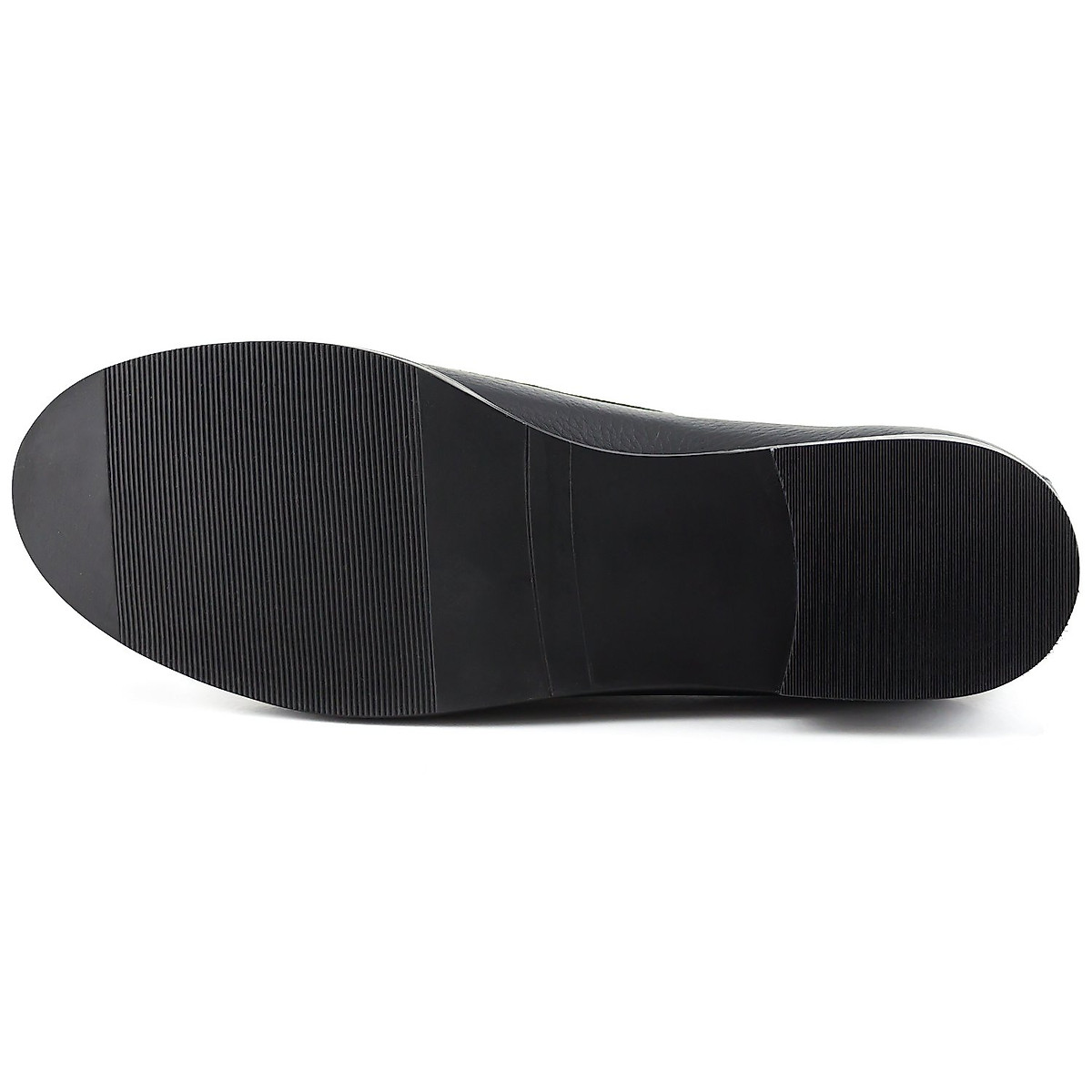 Womens Casual Comfort Genuine Leather Driving Moccasins Slip on Penny Loafer Black Grainy 8