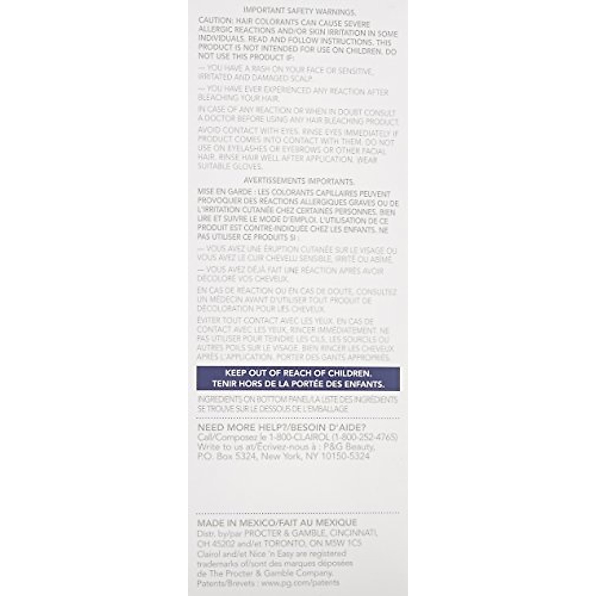 Clairol Nice'n Easy Permanent Hair Dye, Frost & Tip Hair Highlights Hair Color, Pack of 3