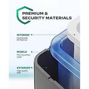Silonn Countertop Ice Maker, 9 Cubes Ready in 6 Mins, 26lbs in 24Hrs, Portable Ice Machine with Self-Cleaning, 2 Sizes of Bullet Ice for Home/Kitchen/Party/RV, Grey